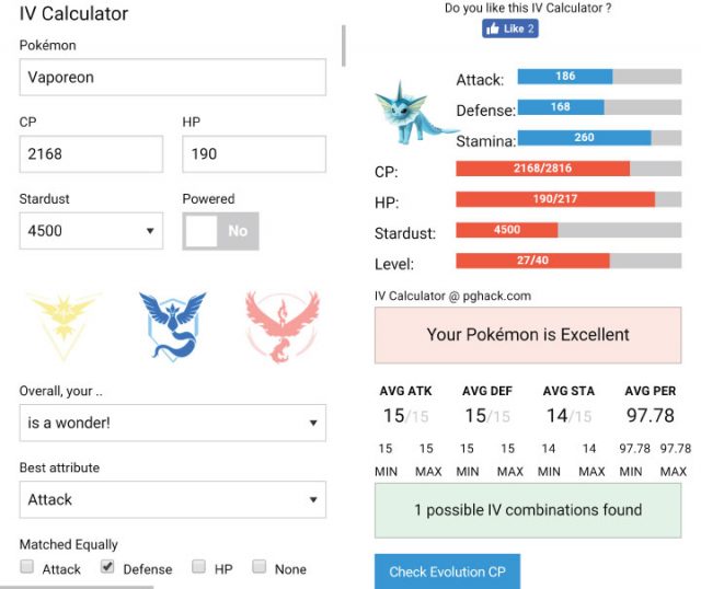 Pokémon Go - Calculating IVs Just Got Better